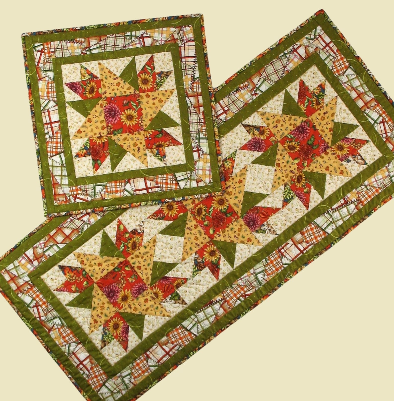 Sunflower Table Topper PDF Quilt Pattern Table Decor - Etsy
