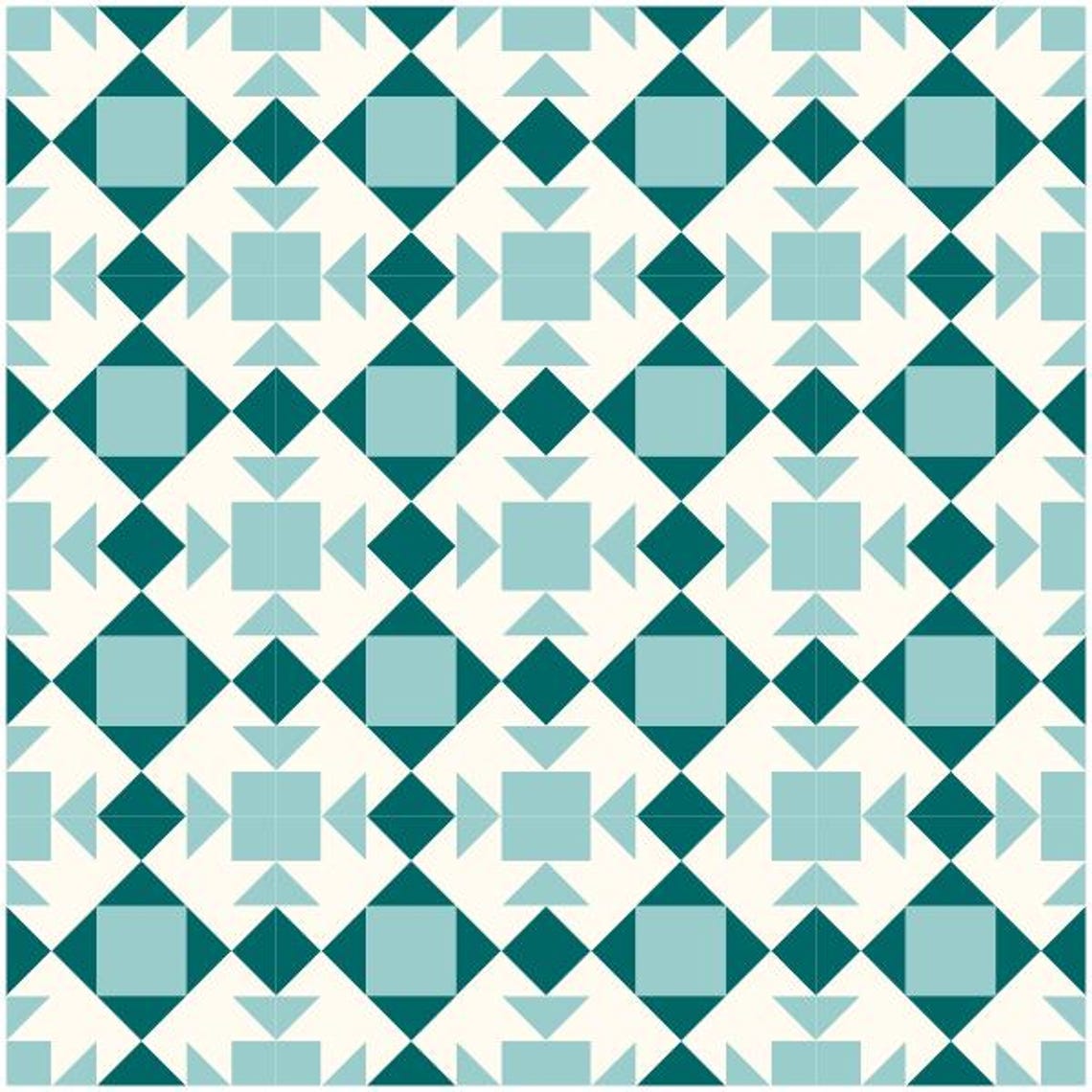 Union Square Block Pattern - PDF Quilt BLOCK Pattern - 12 Inch Block ...