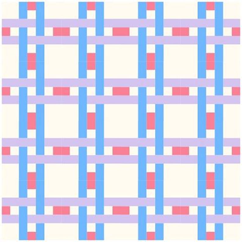 Basket Weave Block Pattern - PDF Quilt BLOCK Pattern - Two Sizes - 7 ...