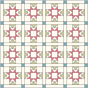 Eight Pointed Star Quilt Block Pattern - PDF Quilt BLOCK Pattern - 9 ...