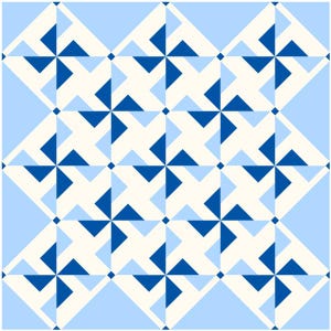 Maggie's Double Pinwheel Quilt Block Pattern - PDF Quilt BLOCK Pattern ...