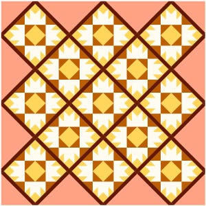 Union Square Block Pattern - PDF Quilt BLOCK Pattern - 12 Inch Block ...