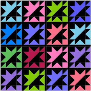 Split Star Quilt BLOCK Pattern - PDF Instant Download - 2 Sizes - 8 and ...