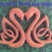 Swan Heart Wood Carving - Celtic Knot of Love and Marriage - Double ...