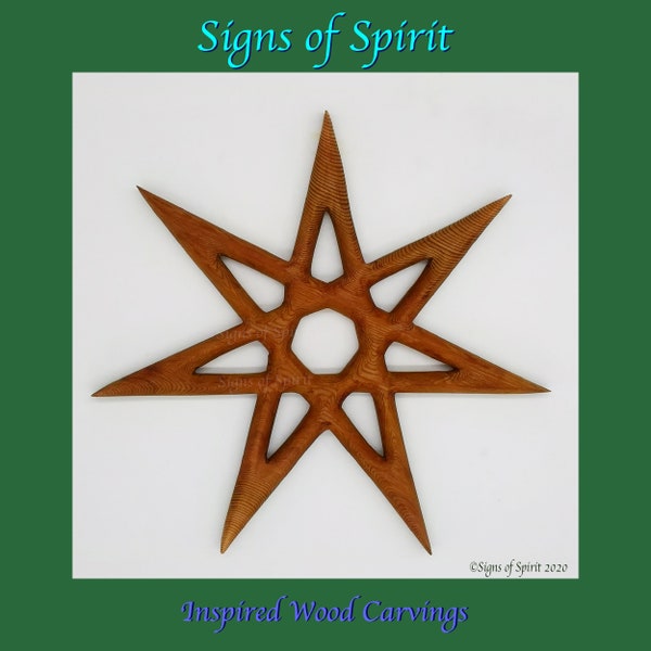 Seven Pointed Star - Etsy