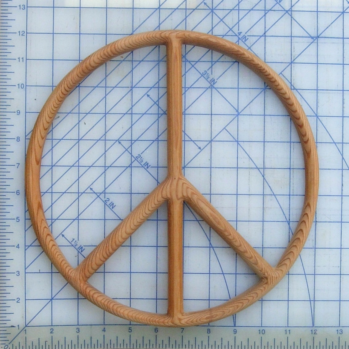 Peace Sign Wood Carved Peace Symbol Peace Movement Hippy Art Wooden ...