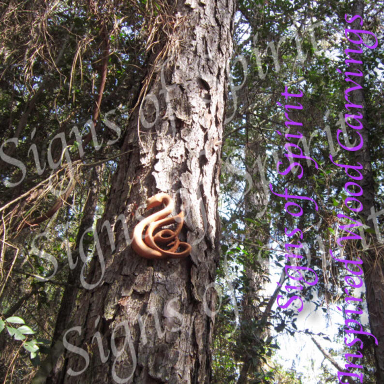 Celtic Swan Miniature-knot of Awakening Self Wood Carving-shamanic ...