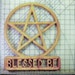 Blessed Be Pentacle - Wood Carved Encircled Pentagram - Wiccan Pagan ...