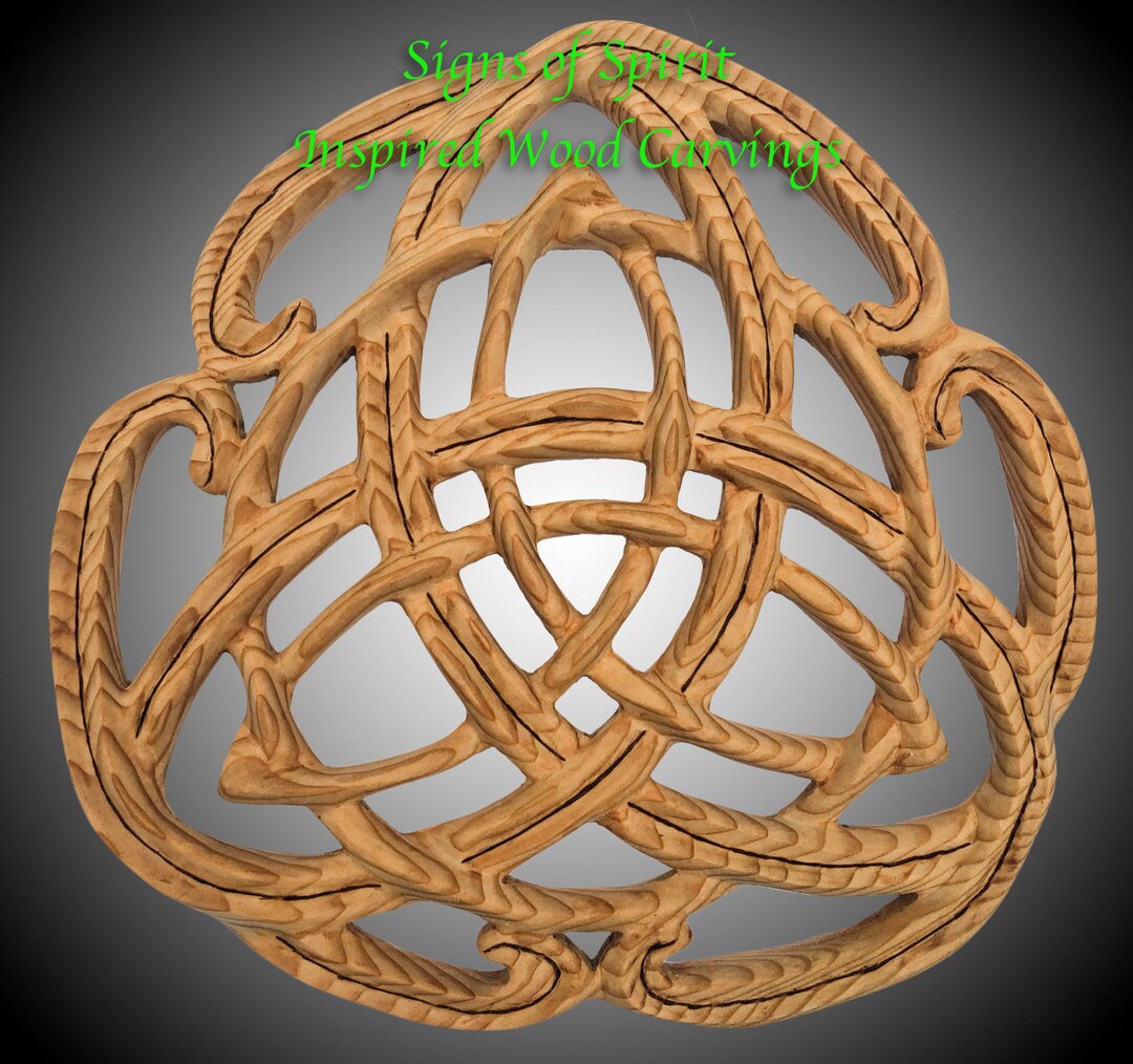 Celtic Peace Knot- Peace and Unity of Heart Mind and Spirit - Wood ...