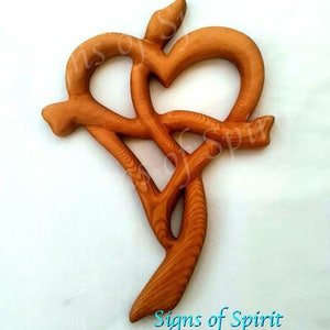 Exuberant Heart Cross-symbol of the Love of God|stylized Variation of ...
