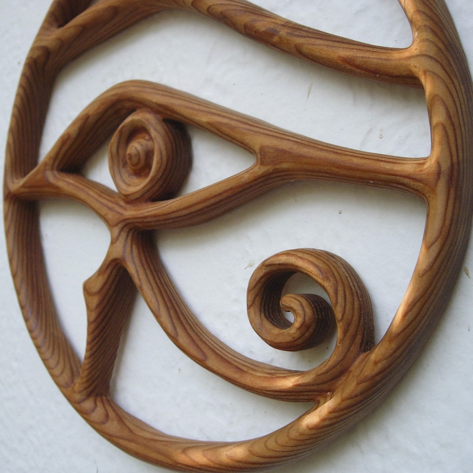 Eye of Horus Wood Carved Egyptian God of Protection Symbol - Etsy