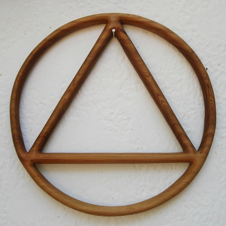 Sobriety Circle and Triangle-wood Carved AA Recovery 12 Step - Etsy