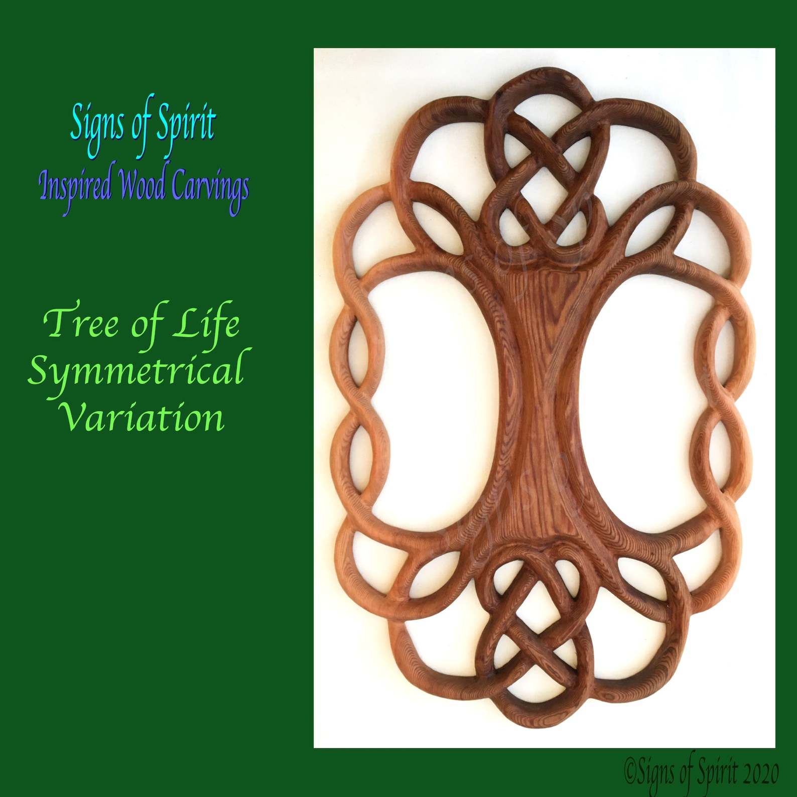 Tree of Life Celtic Wood Carved Knot Yggdrasil Germanic Norse - Etsy