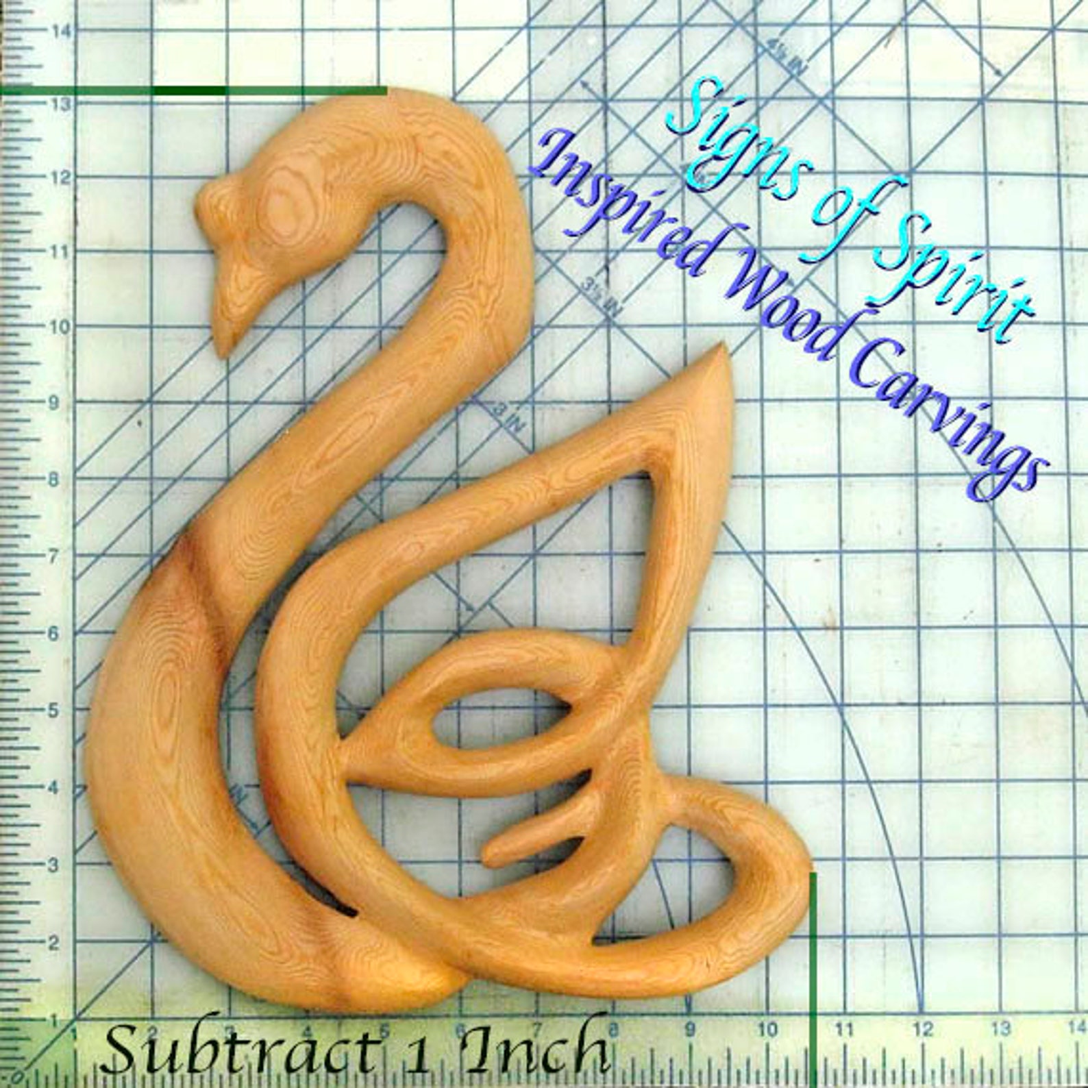 Celtic Swan-knot of Awakening Self Wood Carving-shamanic Druidic Totem ...