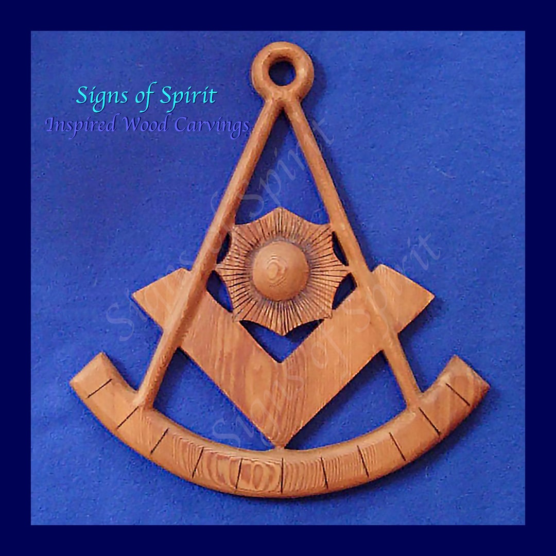 Past Master of Craft Lodge Masonic Symbol-the Compass, Square, Sun, and ...
