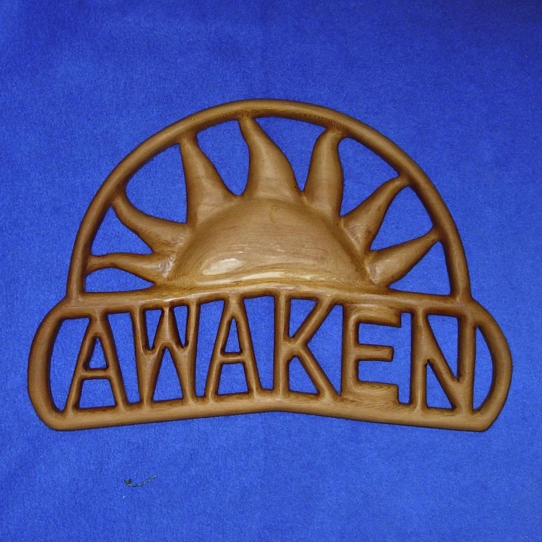 Awaken Sunrise Wood Carving - Etsy