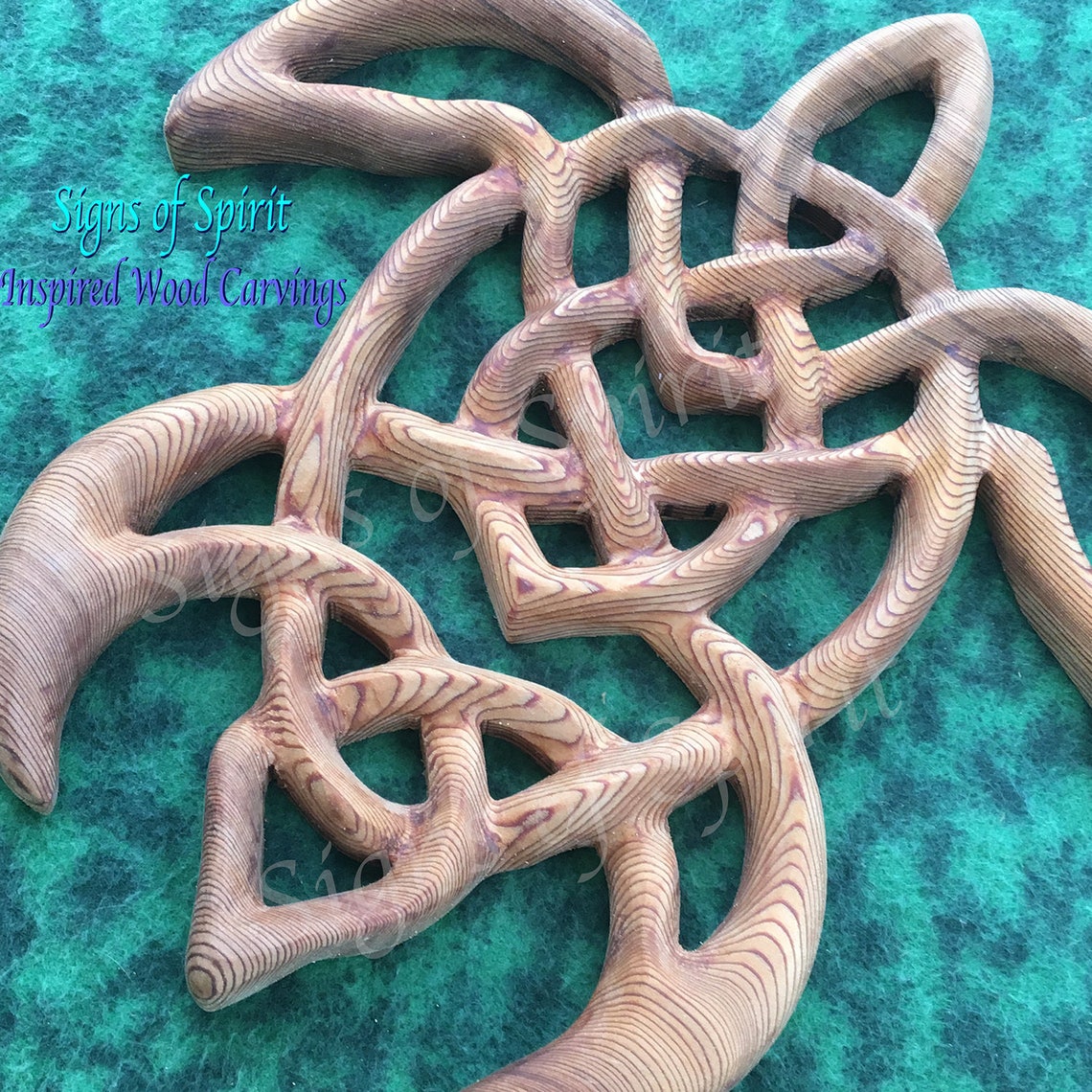 Celtic Turtle Wood Carving - Symbol of Wisdom, Protection, Innocence ...