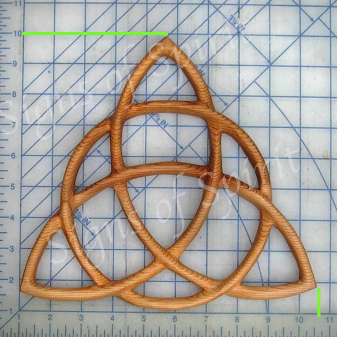 Triquetra Wood Carved Celtic Knot-celtic Triple Goddess-wiccan ...
