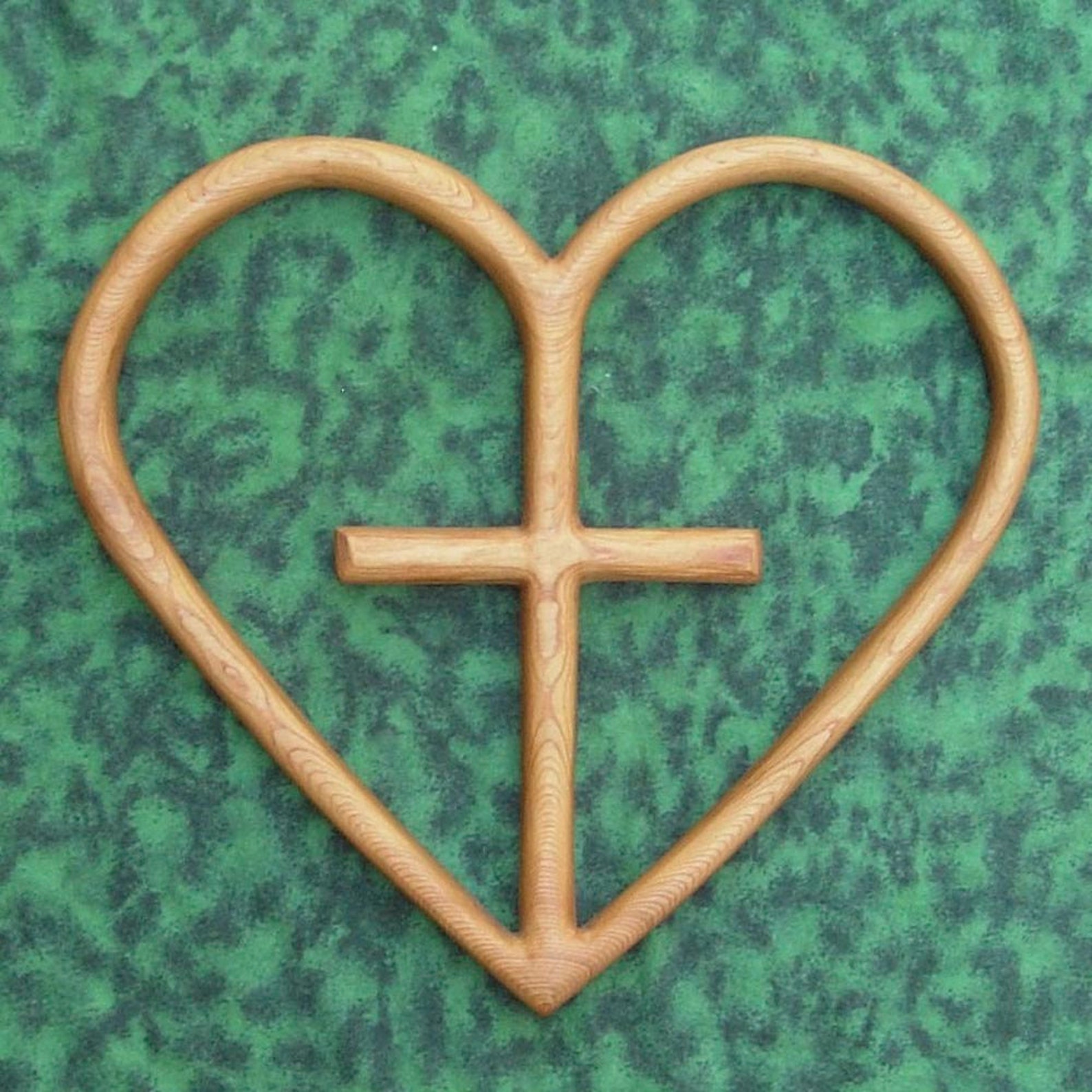 Cross Your Heart-Christian Cross and Heart-Heart Shaped Wood | Etsy