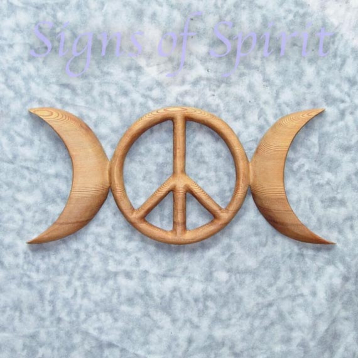 Triple Moon Peace Symbol-celtic Goddess-wiccan Pagan Peace - Etsy