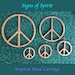 Peace Sign Wood Carved Peace Symbol Peace Movement Hippy Art Wooden ...