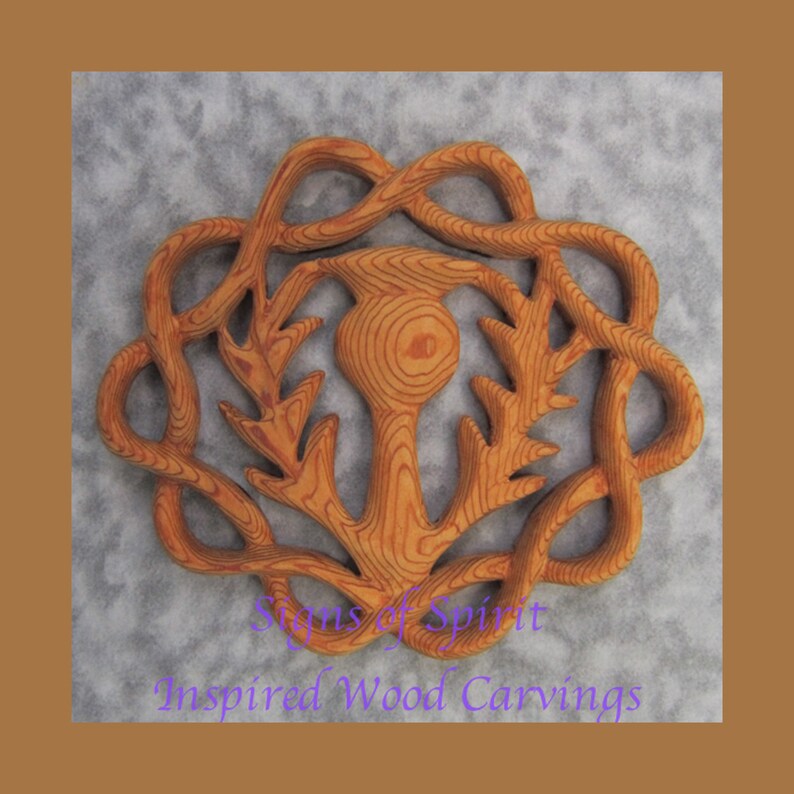 Scottish Thistle in Celtic Knot Braid Wood Carving Emblem of - Etsy