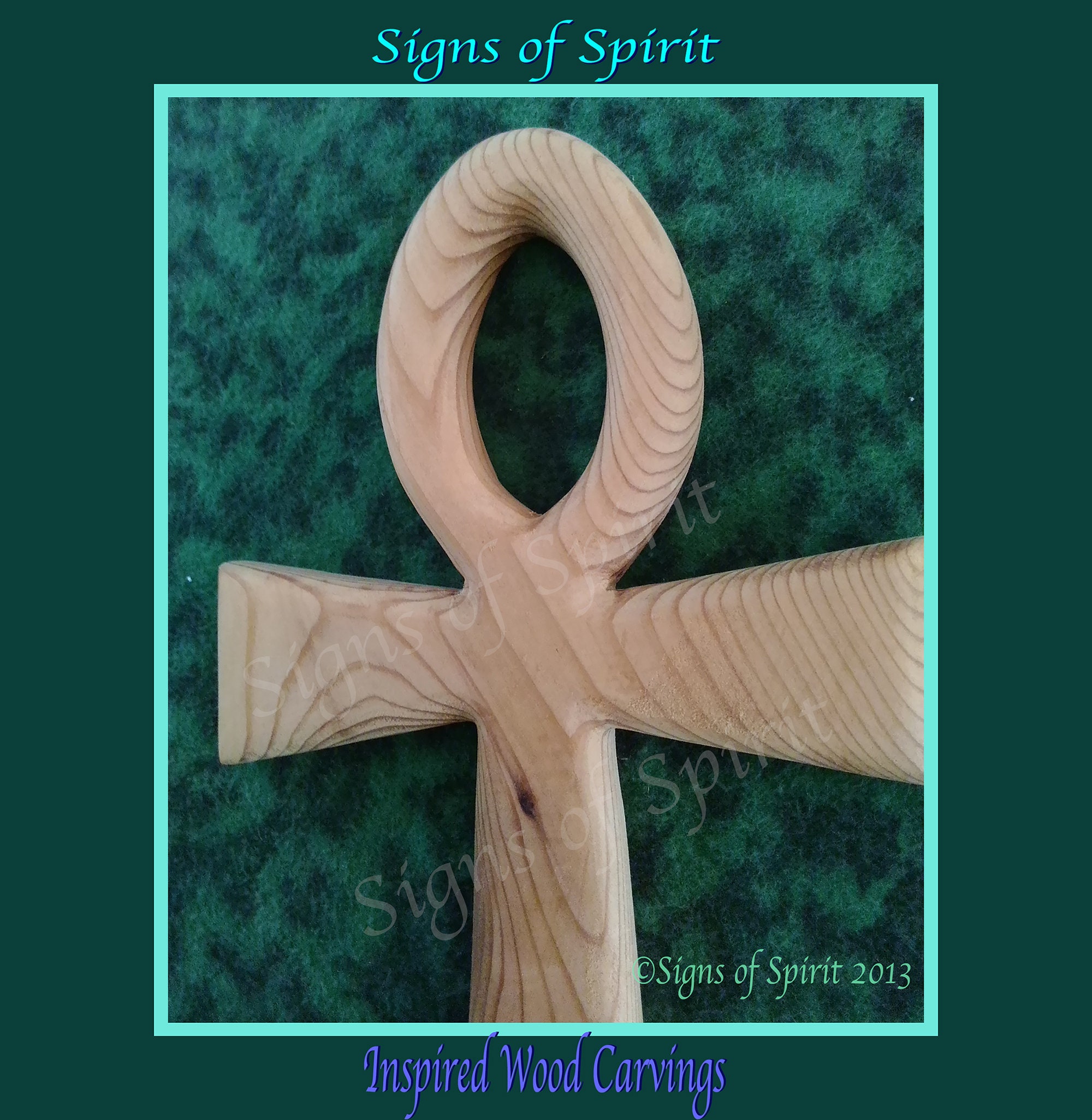 Ankh Wood Carved Art Egyptian Home Decor Meaning Eternal Life Ancient ...