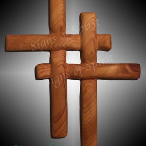 Couples Cross Wood Carved Interlocking Crosses for Wedding Wooden ...