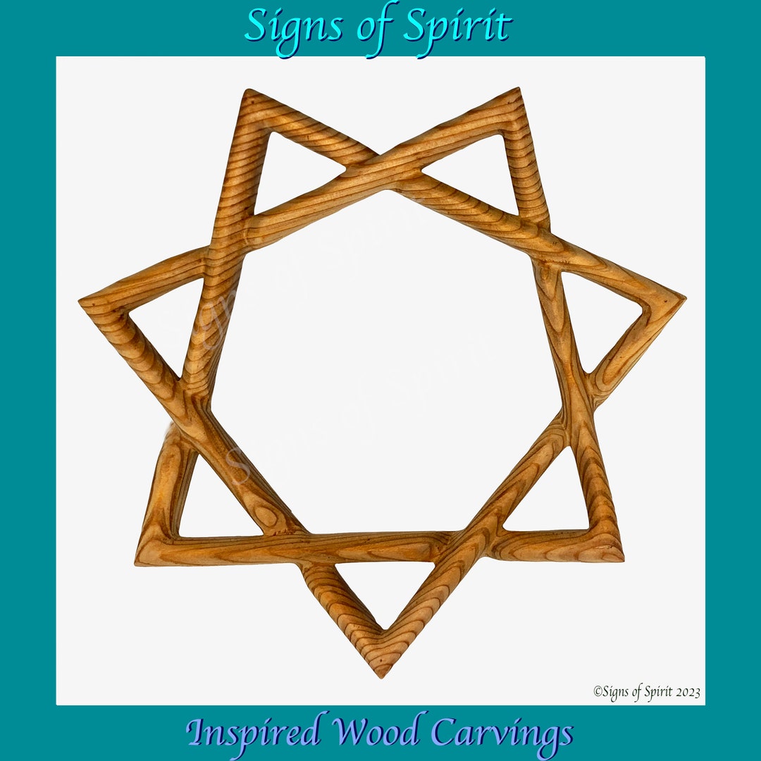 Star of Babalon Carving, Symbol of Thelma Goddess, Liberated Woman ...