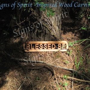 Blessed Be Wood Carving Wicca Magic Ritual Welcome Pagan Thelema ...