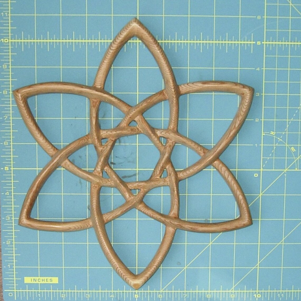 Double Trinity Knot Wall Hanging Wood Carved Celtic Knot Home | Etsy
