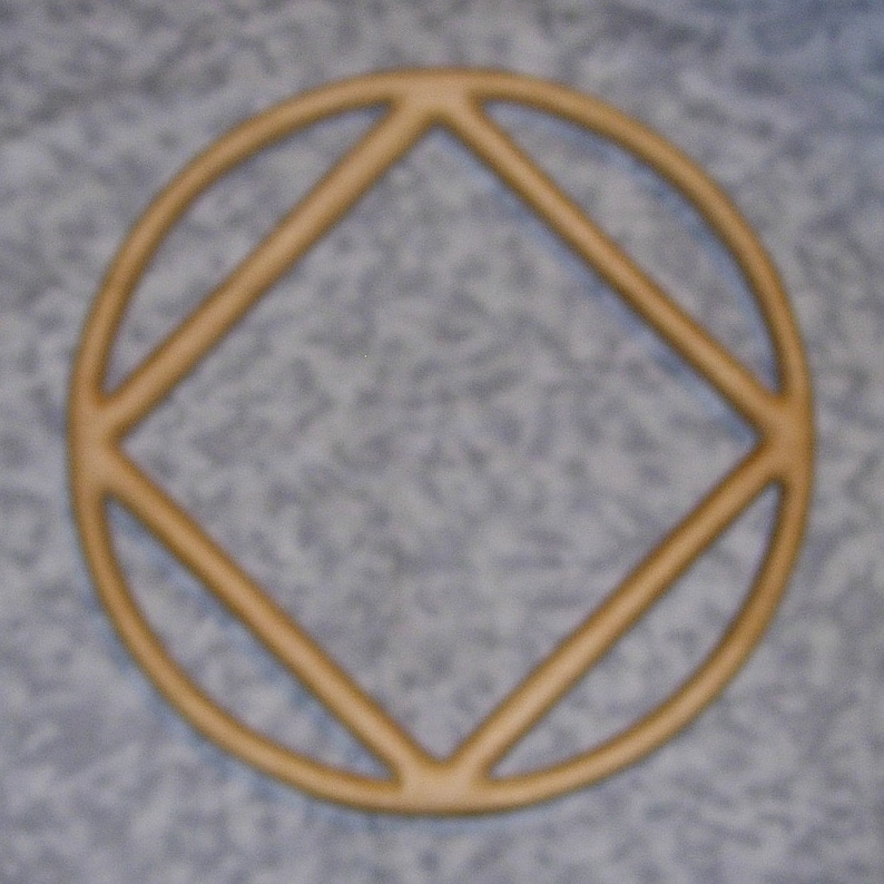 Narcotics Anonymous Recovery Symbol and Wiccan Circle Squared | Etsy