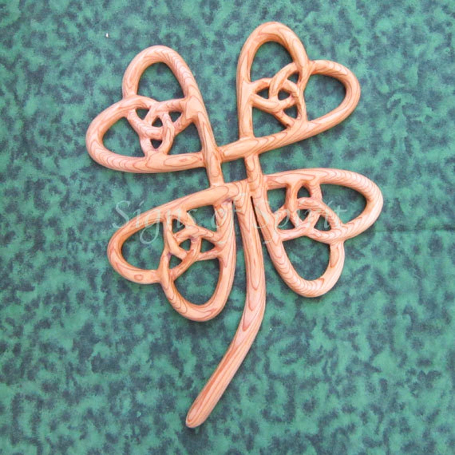 Celtic Clover Wall Art Four Leaf Wood Carved Celtic Knot Irish - Etsy