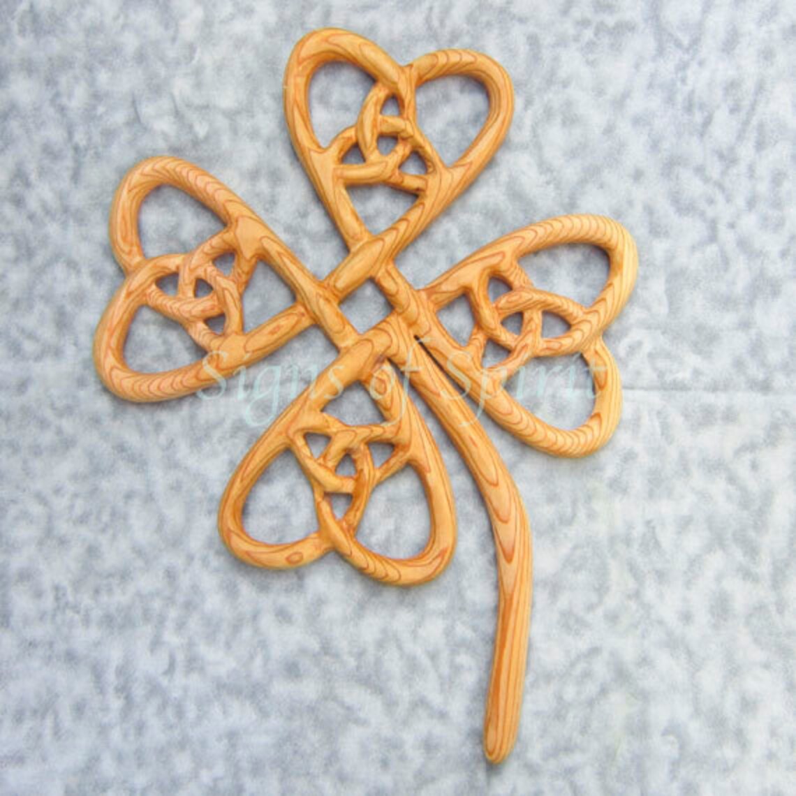 Celtic Clover Wall Art Four Leaf Wood Carved Celtic Knot Irish - Etsy