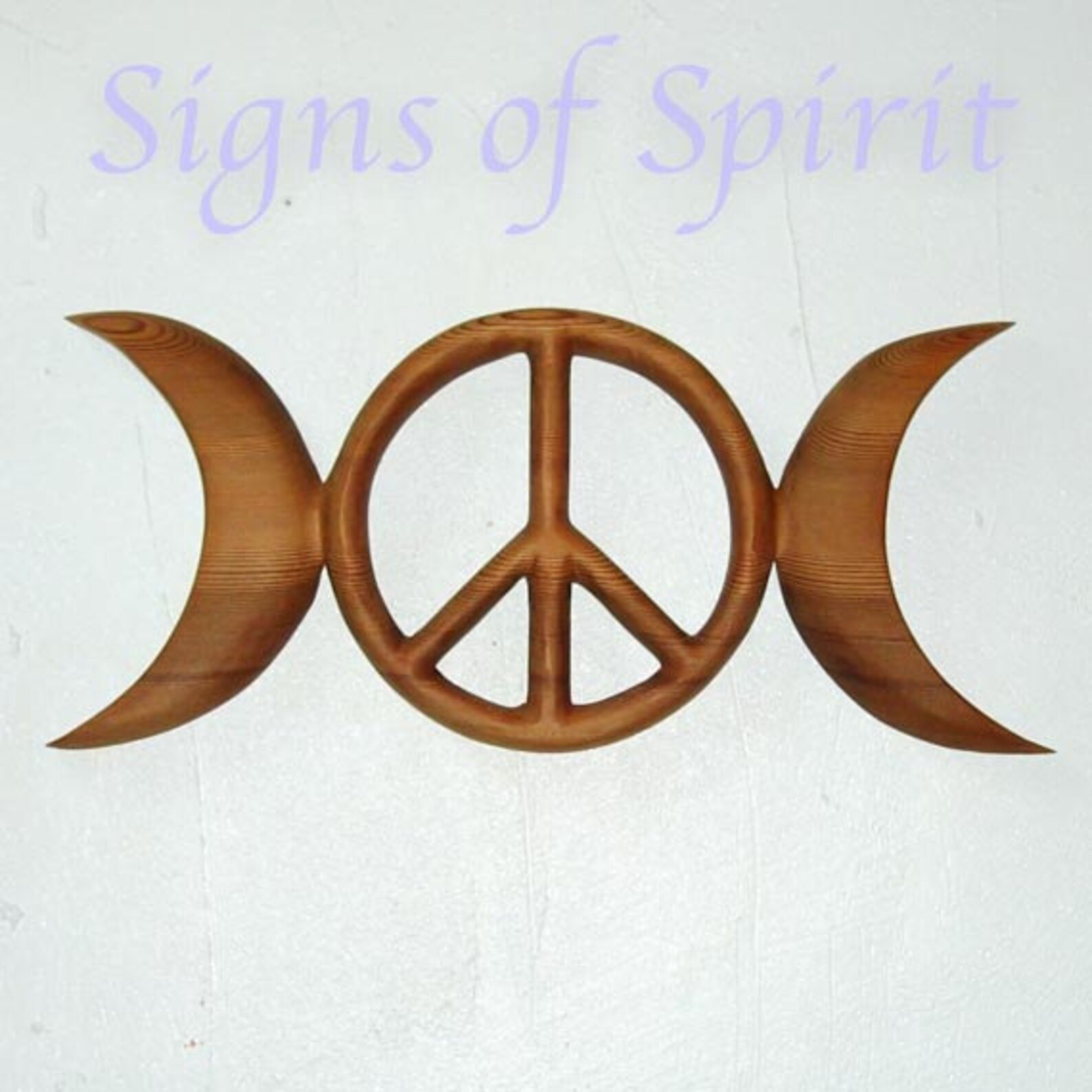 Triple Moon Peace Symbol-celtic Goddess-wiccan Pagan Peace - Etsy