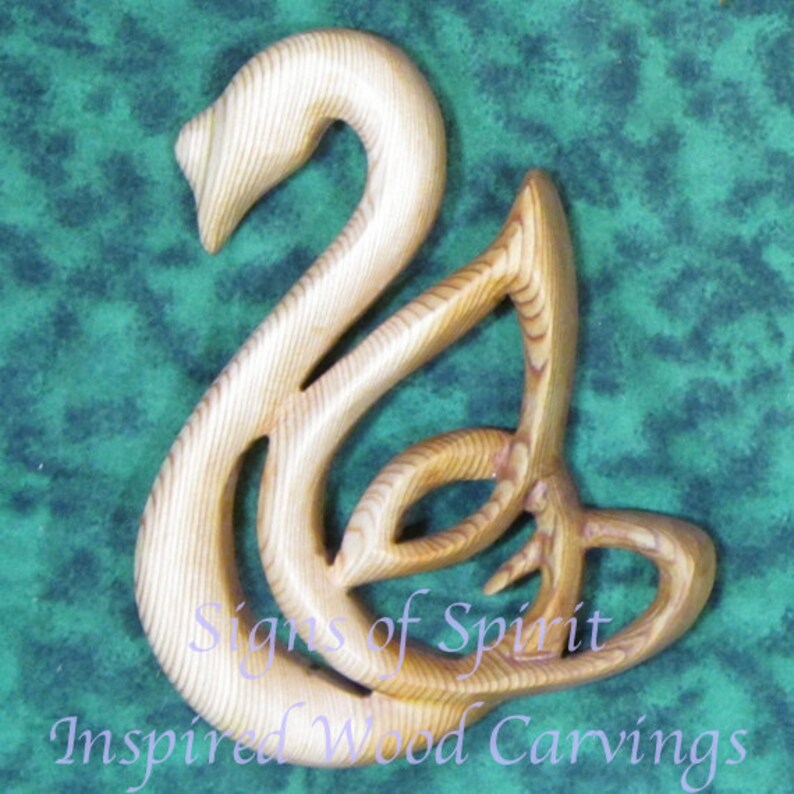 Celtic Swan Miniature-knot of Awakening Self Wood - Etsy