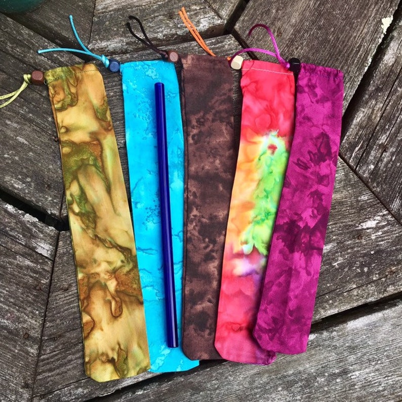 Handmade Reusable Drinking Straw Carrying Pouch Bag Case - Etsy