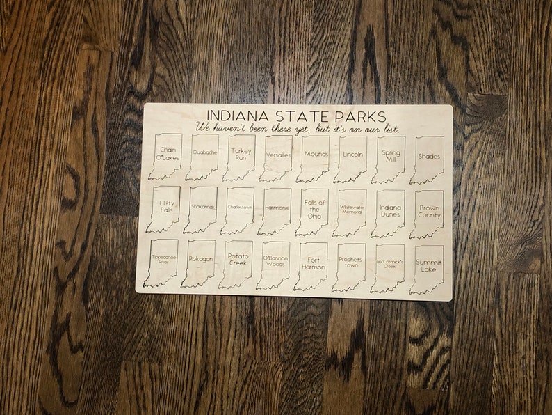 Indiana State Park Tracker Indiana State Parks Vacation Tracker Camping ...