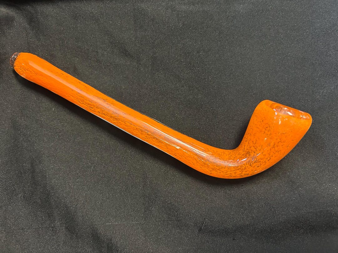 Orange Frit “gandolf-type” Sherlock Glass Pipe - Etsy