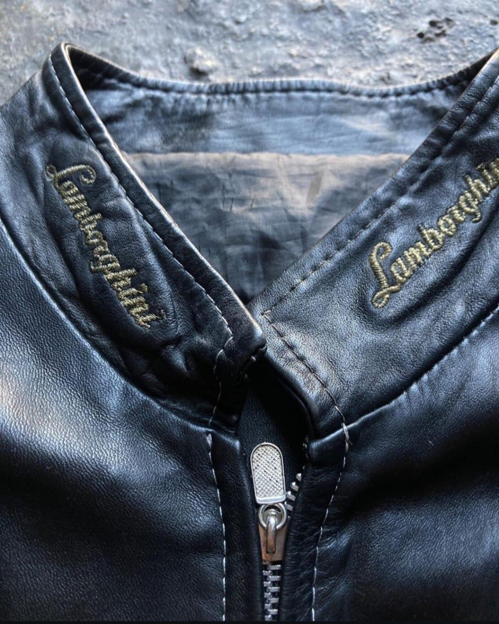 Lamborghini Racing Jacket, Italian Handmade Genuine Lambskin Leather ...