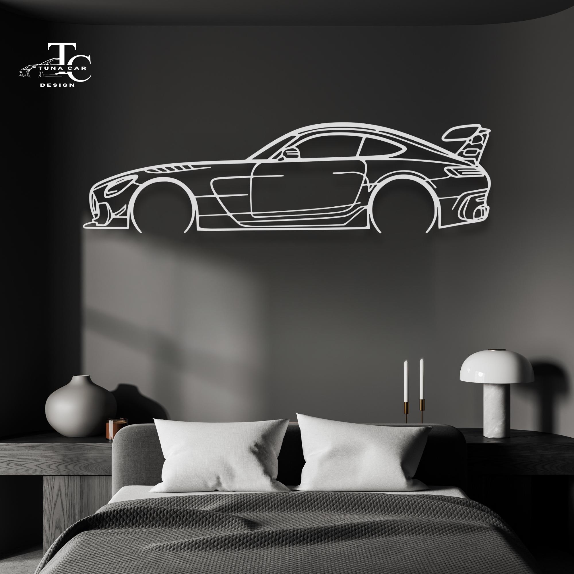 Amg-gt Metal Car Wall Art | Metal Car Wall Decor | Gift for Car Lovers ...