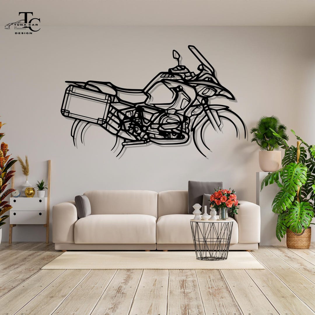 Motorcycle Metal Wall Art, Biker Gift for Him, Garage Wall Decor, Man ...