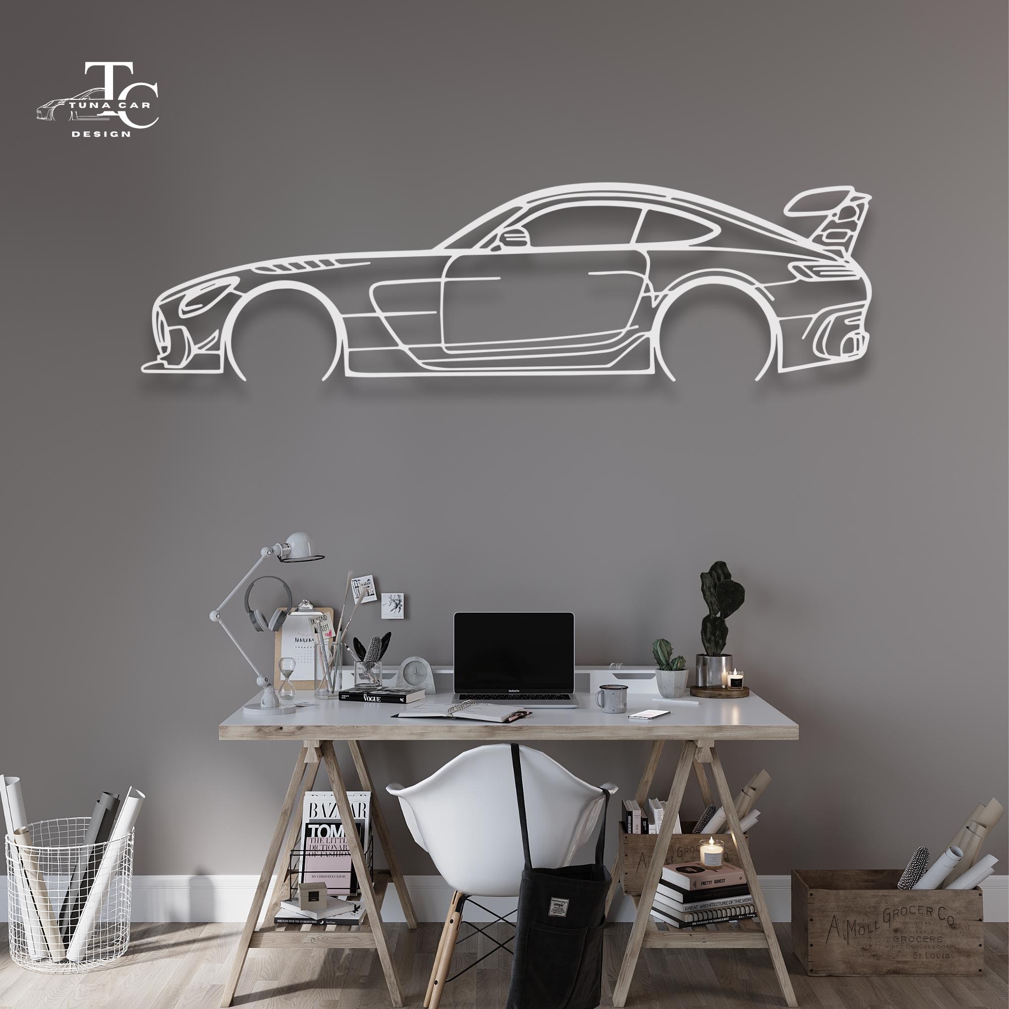 Amg-gt Metal Car Wall Art | Metal Car Wall Decor | Gift for Car Lovers ...