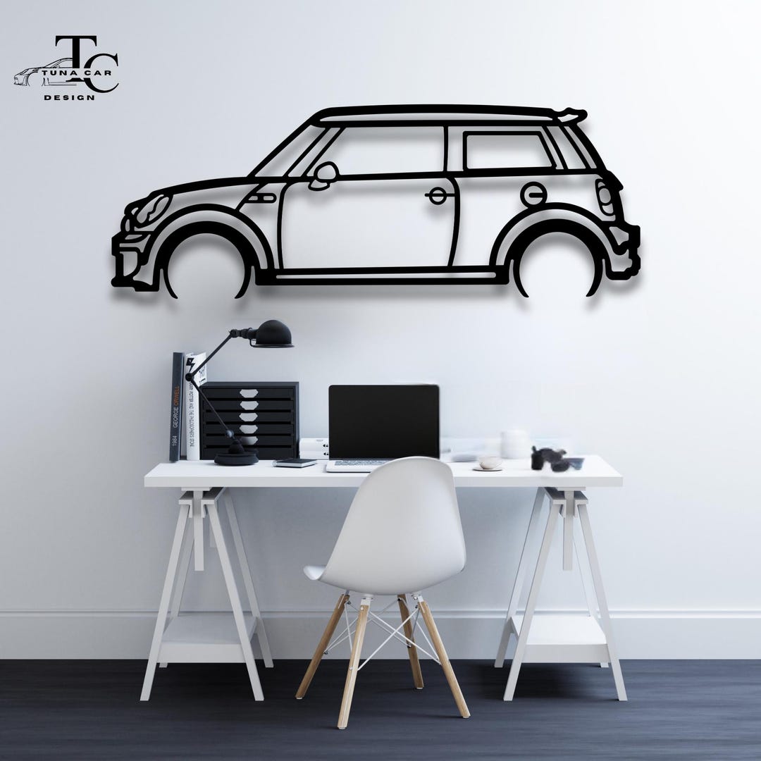Mini Cooper Metal Car Wall Art | Metal Car Wall Decor |gift for Car ...