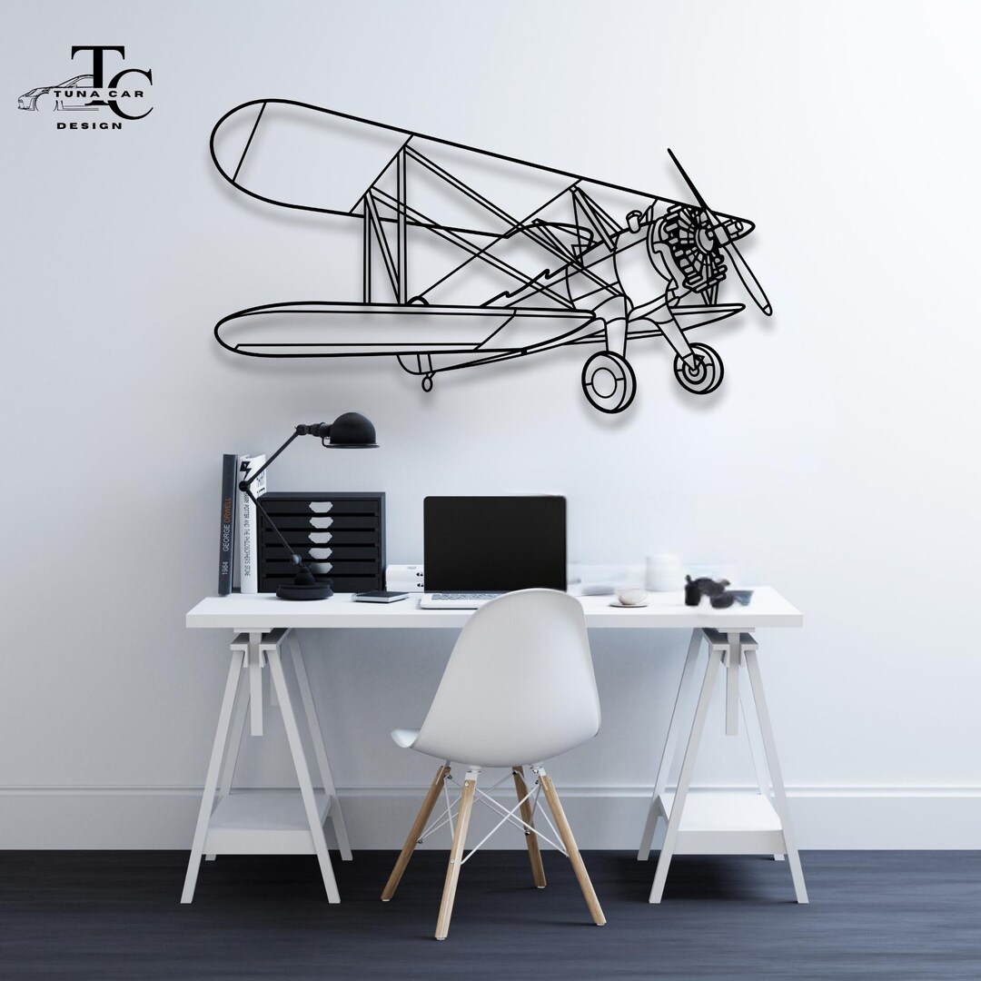 Airplane Metal Wall Art, Pilot Gift for Men, Aviation Wall Decor, Man ...