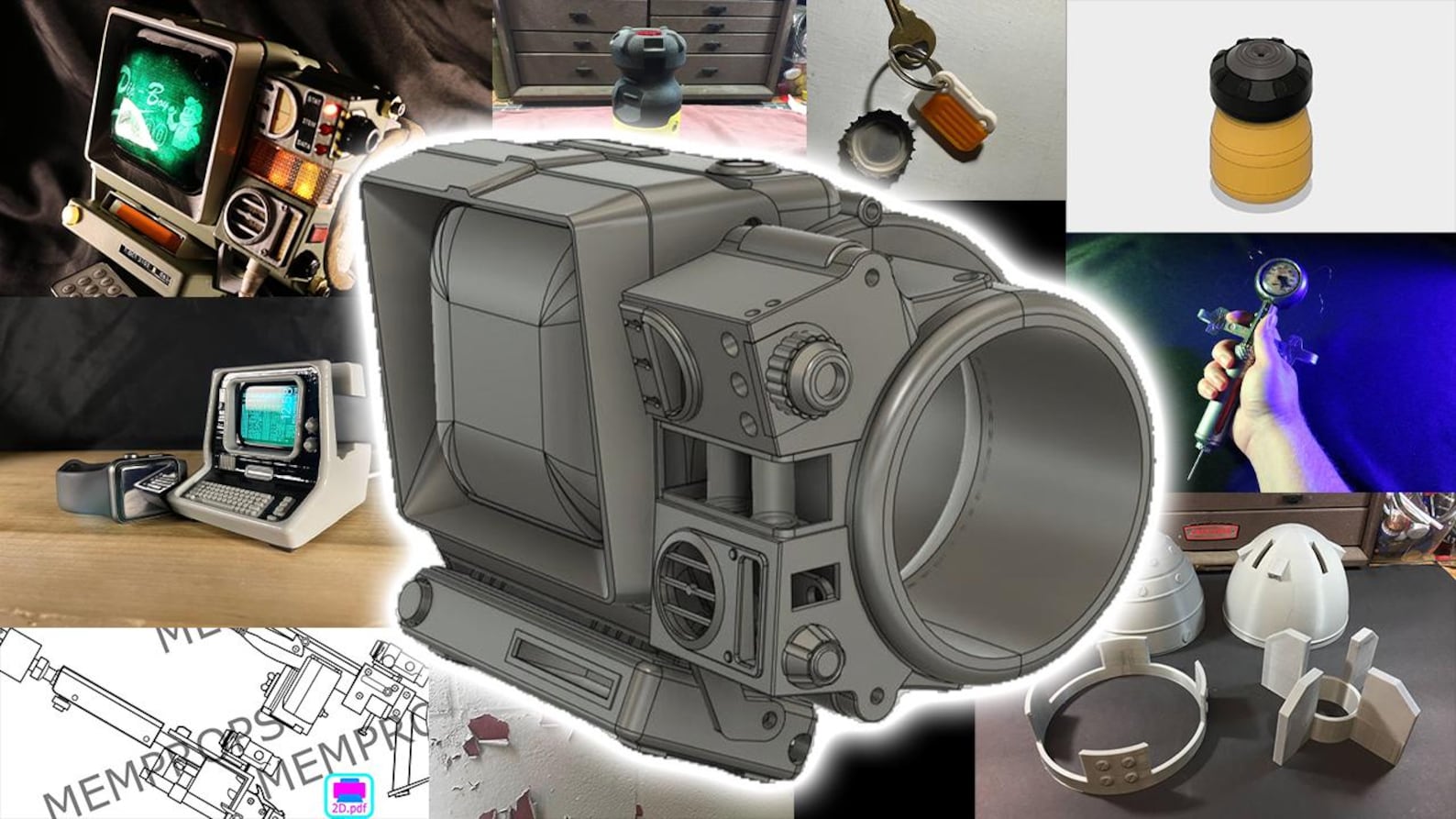 Fallout STL File Prop Bundle: Pip-boy, Stimpak, Fusion Core and More ...
