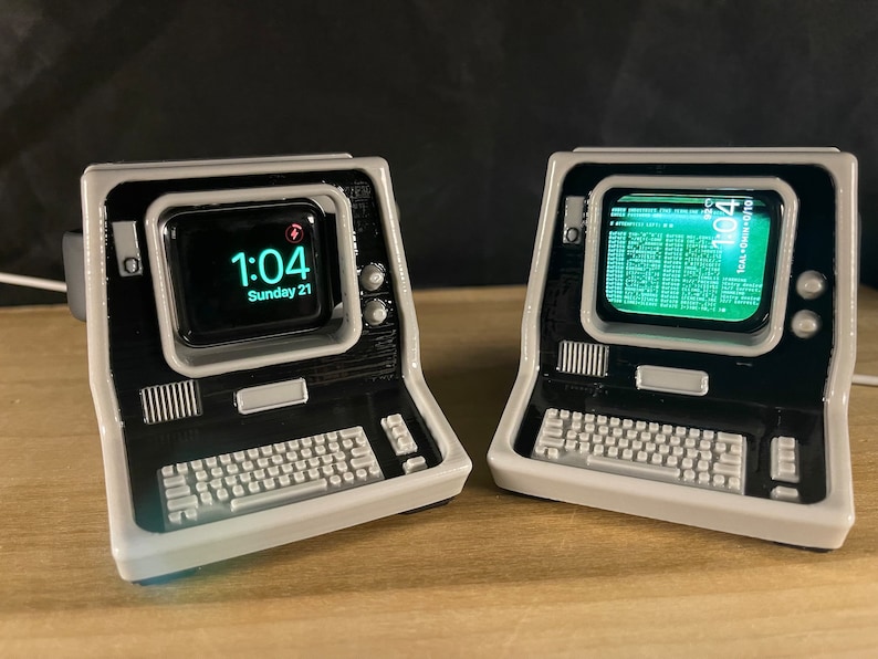 Fallout Inspired Robco Terminal Apple Watch Holder Charging Stand ...
