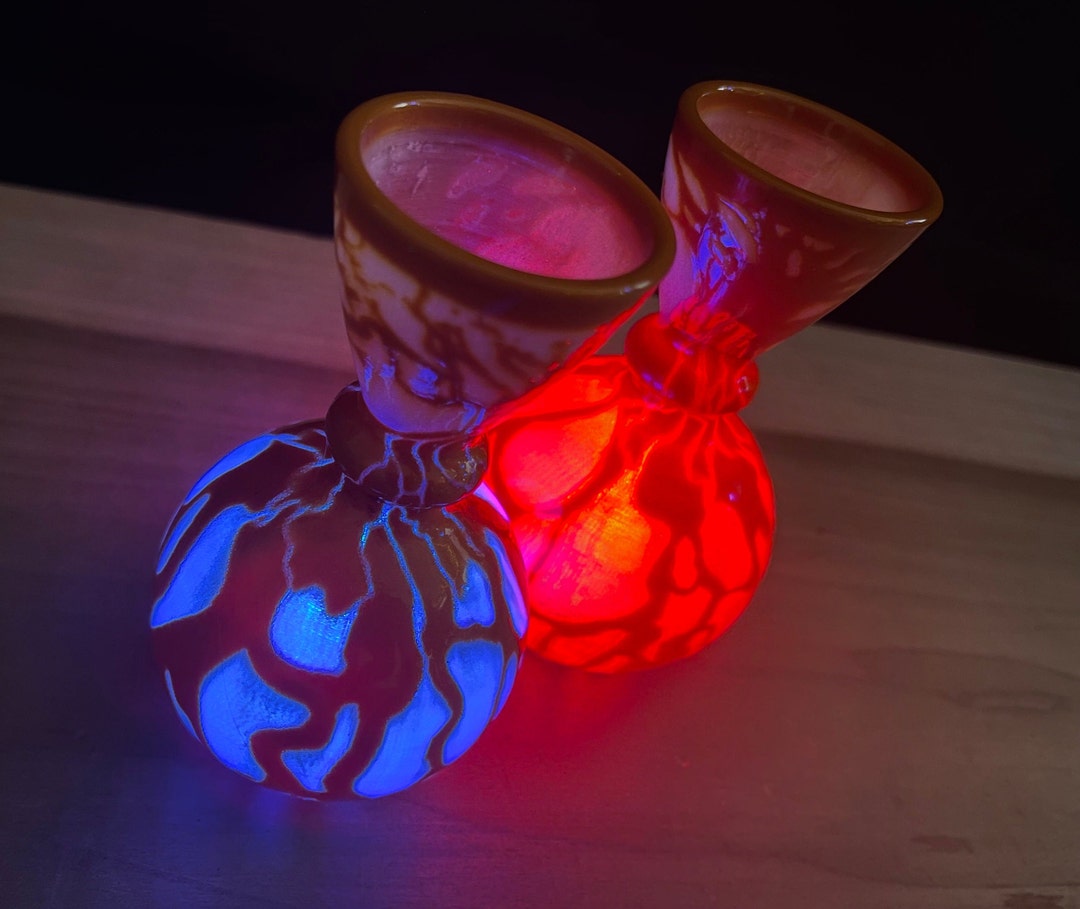 Mini or 1:1 Scale Elden Ring Crimson and Cerulean Tear Flask Set of Two ...