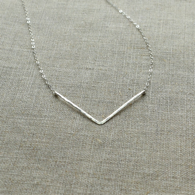 V Necklace - Etsy