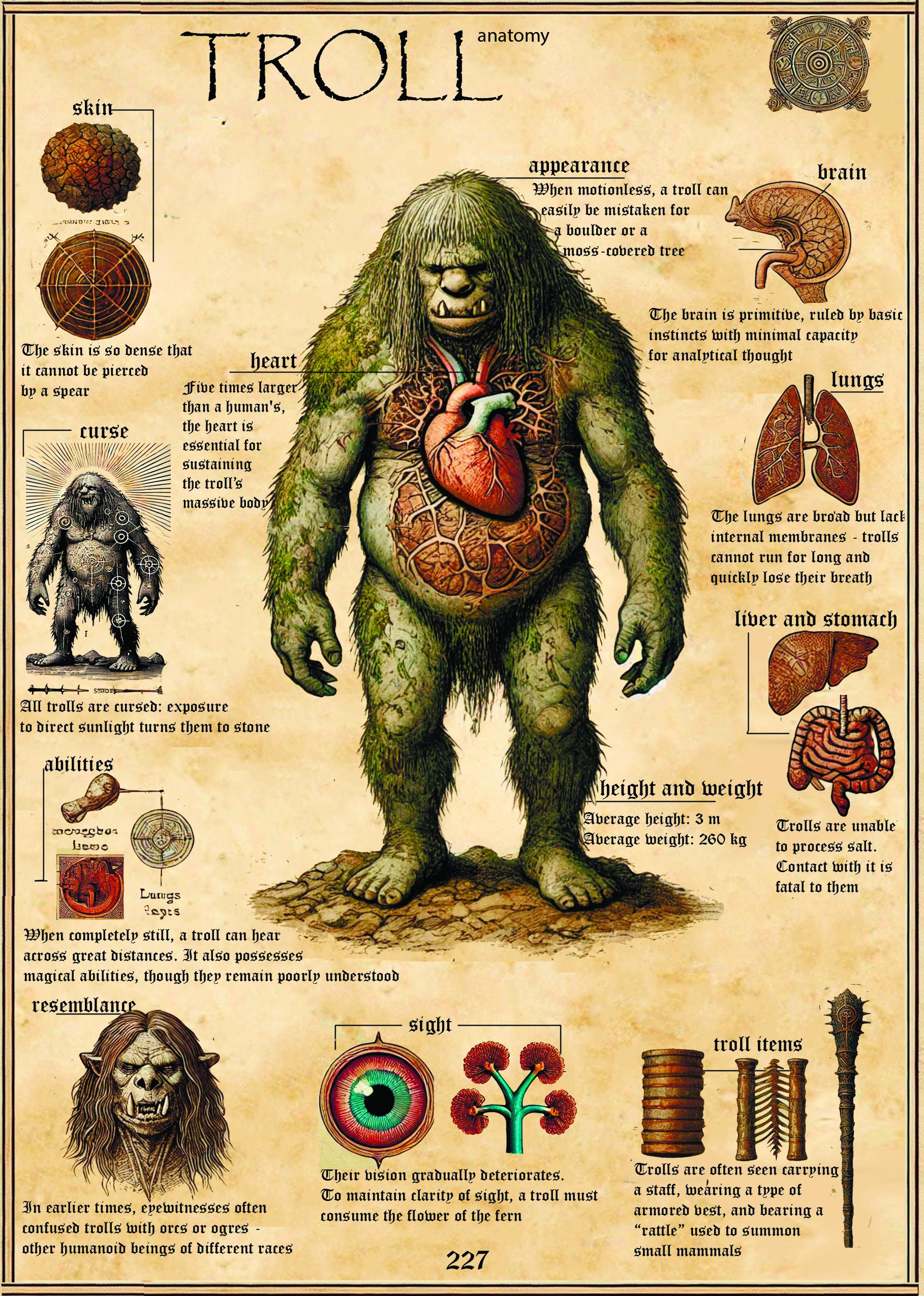 Unique Anatomical Encyclopedia, Illustrated Book of Mythical Creatures ...